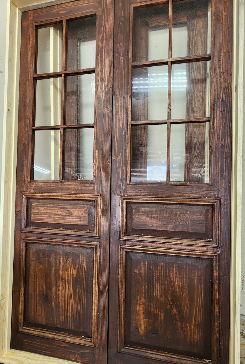 Custom Built: 6 Lite Single Small Large Antique Style French Doors Pre ...