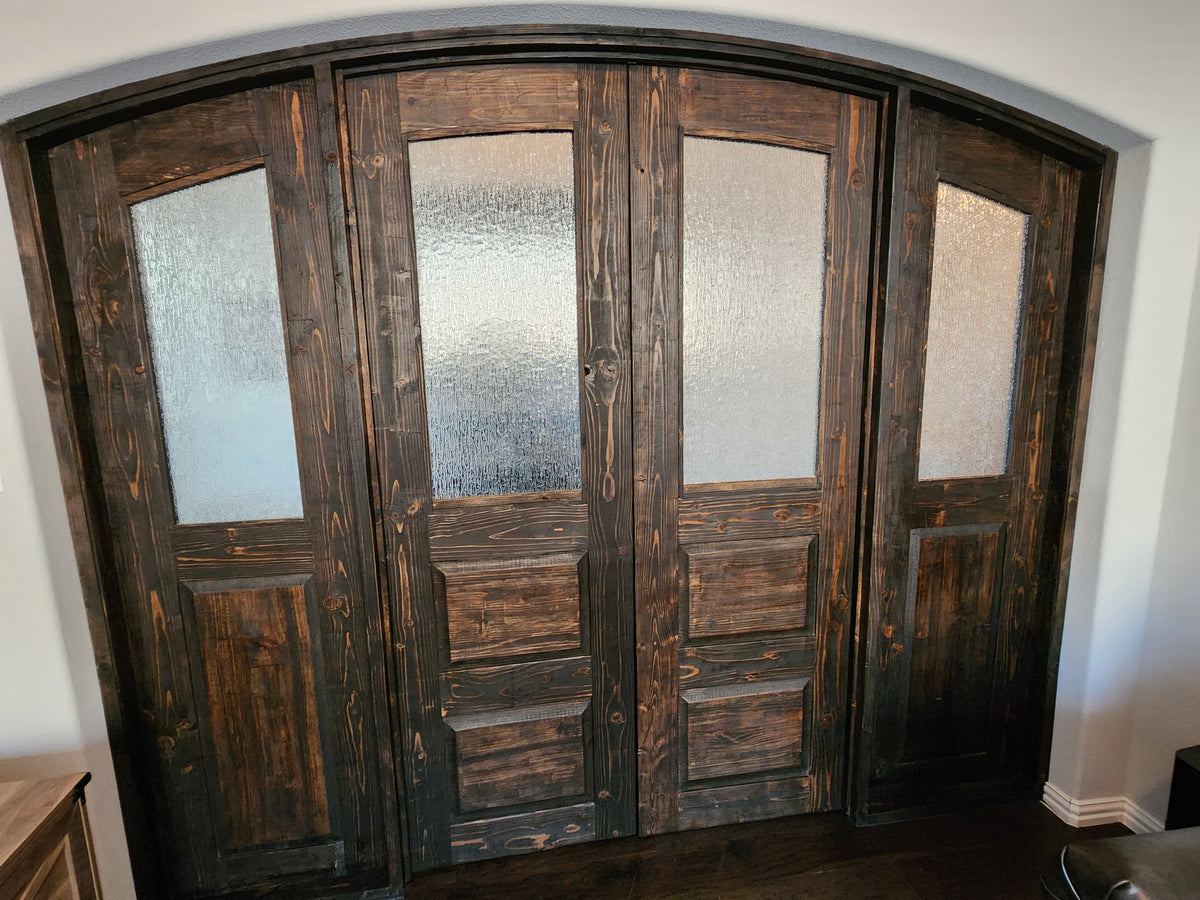 Arched Opening Interior Doors with sidelites Pre-Hung (Office Doors, E ...