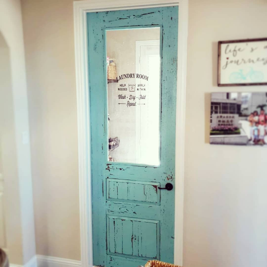 Custom Built: Traditional Painted Distressed Door (Kitchen Pantry Door ...